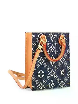LOUIS VUITTON Petit Sac Plat Bag Limited Edition Since 1854 Monogram Jacquard - Blue