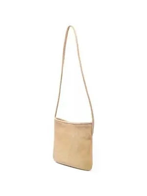 Manu Atelier Suede Shoulder Bag - Neutrals