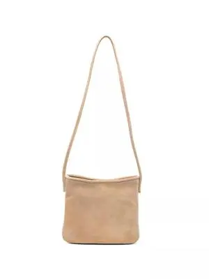 Manu Atelier Suede Shoulder Bag - Neutrals