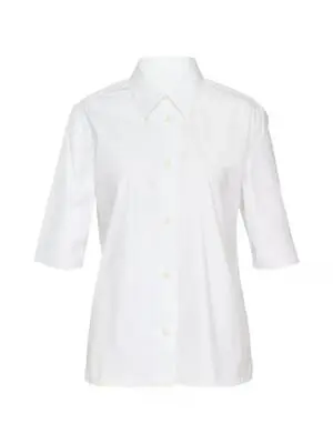 JIL SANDER Cotton Poplin Shirt - White