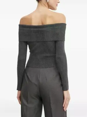 Guess Off-shoulder Ribbed Sweater
