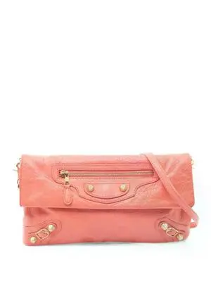 Balenciaga 2000s Giant Envelope Clutch Bag - Orange