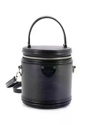 LOUIS VUITTON Cannes Handbag Epi Leather Satchel - Black