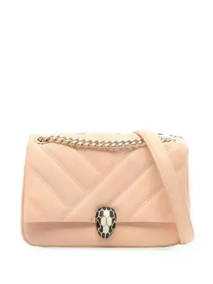 BVLGARI 2010s Serpenti Cabochon Shoulder Bag - Neutrals
