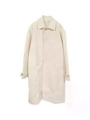 Bottega Veneta 2010s Buttoned-cuff Single-breasted Coat - Neutrals