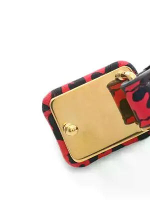 Dior Leopard Print Leather Belt With Cd Logo
