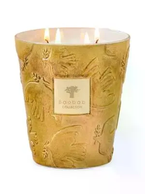 BAOBAB COLLECTION Dove Embossed Ceramic Scented Candle - Gold