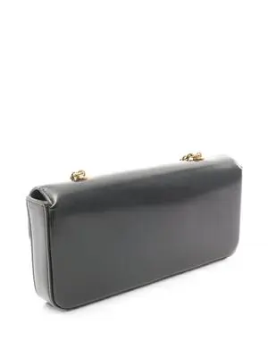 Celine 2010s Triomphe Chain Crossbody Bag - Black