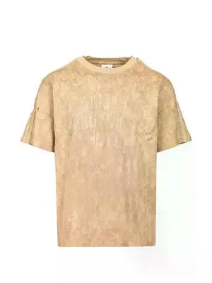 SONG FOR THE MUTE X Adidas Logo-appliqué Distressed T-shirt - Neutrals