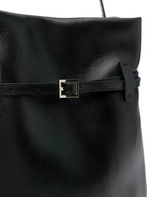 Manu Atelier Buckled Leather Tote Bag