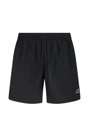 Balenciaga Logo-print Swim Shorts - Black