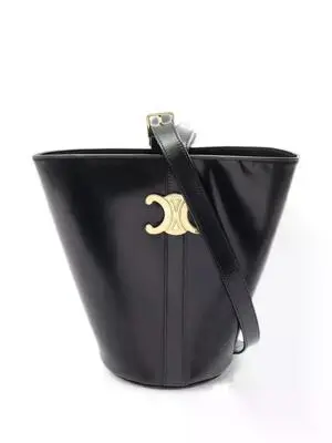 Celine Triomphe Bucket Bag - Black