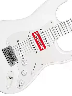 Supreme Fender Stratocaster Electric Guitar - White