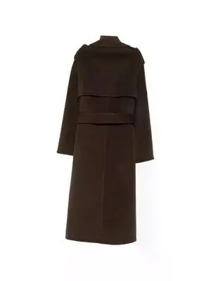 Alberta Ferretti Double-breasted Belted Coat - Brown