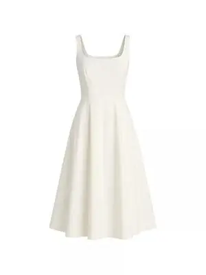 Vince Scoop-back Midi Dress - White