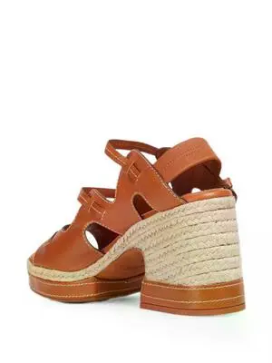 Zimmermann Topstitched Espadrille Sandals