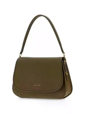 Michael Kors Grained-leather Foldover Shoulder Bag