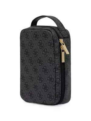 Guess Monogram-print Striped Tech Bag