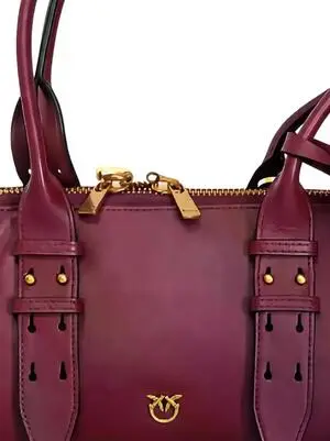 Pinko Large Escape Bag Shoulder Bag With Buckle Detail - Red