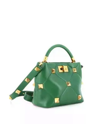 Valentino Garavani Roman Stud Quilted Leather Small Satchel