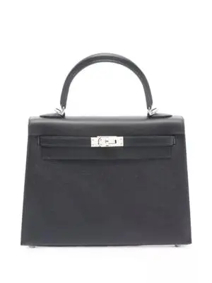 Hermès 2010s 25 Kelly Tote Bag - Black