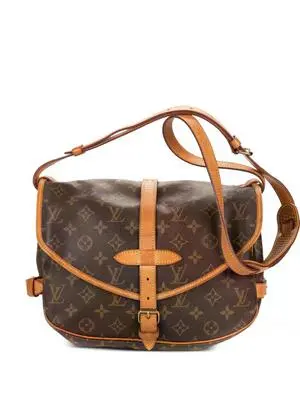 LOUIS VUITTON Pm Saumur Shoulder Bag - Brown