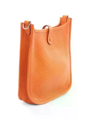 Hermès Tpm Evelyn Clemence Leather Cross Body Bag - Orange