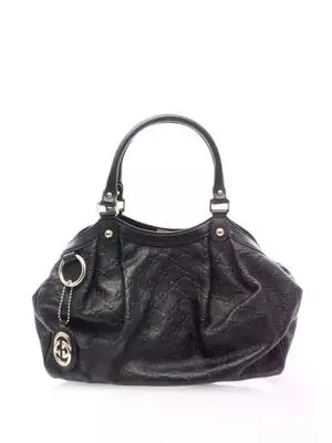 Gucci 2000s Sukey Guccissima Tote Bag - Black