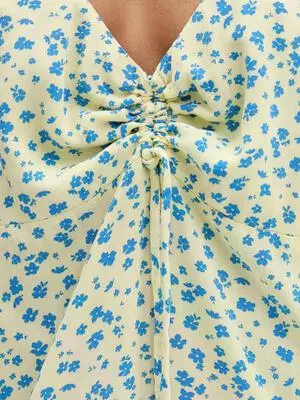 Rip Curl Surf Side Floral Print Maxi Dress - Yellow