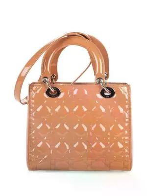 Dior Christian Dior Medium Lady Dior Shoulder Bag Brown