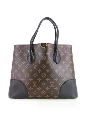 LOUIS VUITTON Flandrin Handbag Monogram Canvas And Leather Tote Bag - Black