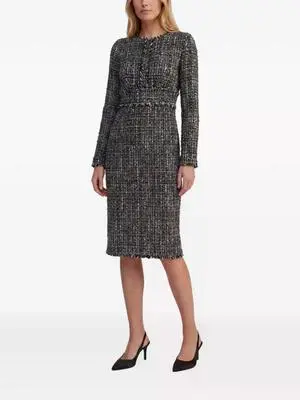 WE BY ILA MALÙ Frayed-edge Mini Dress - Black