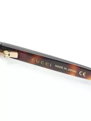 Gucci 2020s Square-frame Tortoiseshell-effect Sunglasses