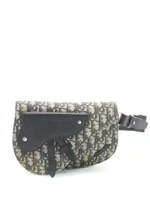 Dior 2000s Saddle Oblique Belt Bag - Neutrals
