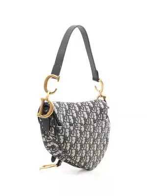 Dior Saddle Oblique Shoulder Bag - Neutrals