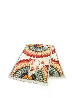 Hermès 2000s Printed Shawl - Neutrals