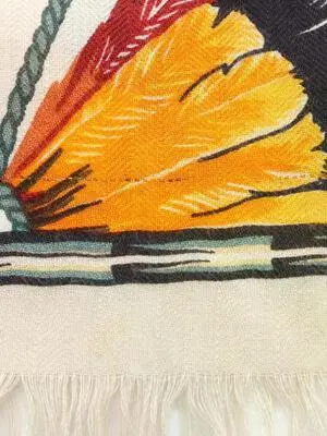 Hermès 2000s Printed Shawl