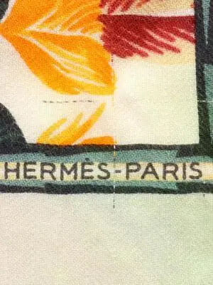 Hermès 2000s Printed Shawl - Neutrals