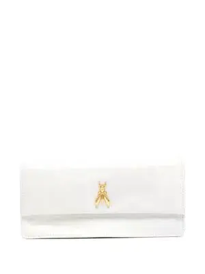 Patrizia Pepe Logo-plaque Clutch Bag - White