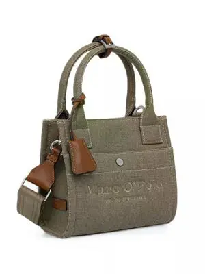 Marc O'polo Small Logo-embroidery Tote Bag - Green