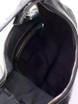 Gucci Interlocking G Gg Canvas Shoulder Bag - Black