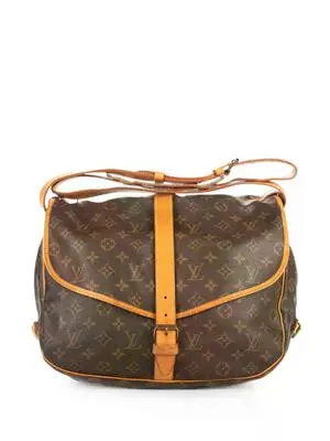 LOUIS VUITTON 1992 Gm Saumur Monogram Canvas Shoulder Bag - Brown