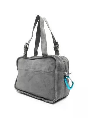 Patrizia Pepe Logo-embossed Suede Shoulder Bag