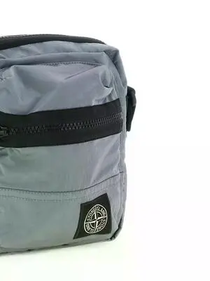 Stone Island Logo Patch Cross Body Bag - Grey