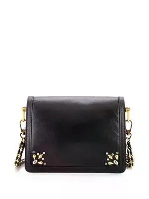 LOUIS VUITTON Dauphine Studded Leather Mini Shoulder Bag