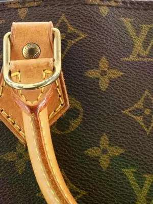 LOUIS VUITTON Alma Handbag Monogram Canvas Pm Satchel - Brown