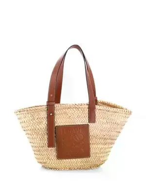 Loewe Basket Raffia Medium Tote Bag