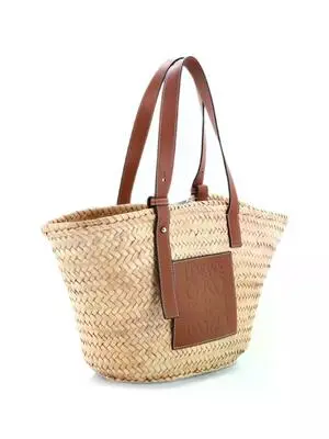 Loewe Basket Raffia Medium Tote Bag