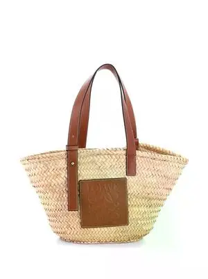 Loewe Raffia Medium Tote Bag - Neutrals