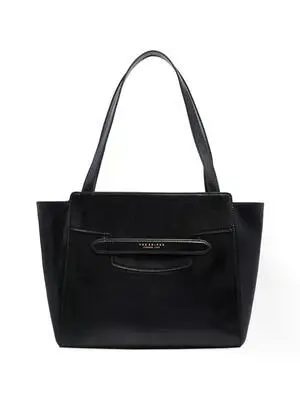 THE BRIDGE Leather Tote Bag - Black